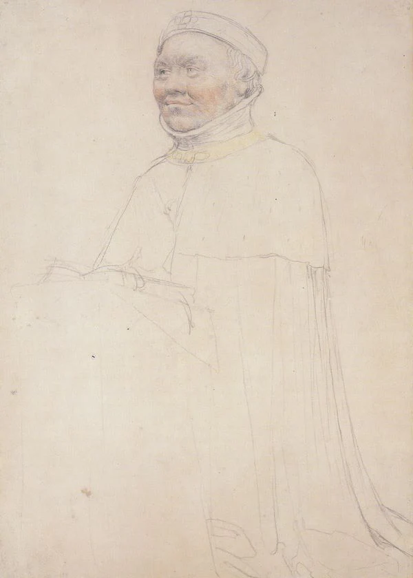 Hans Holbein The Younger Ean De France Duke Of Berry Study Of A Sculpture By Jean De Cambrai