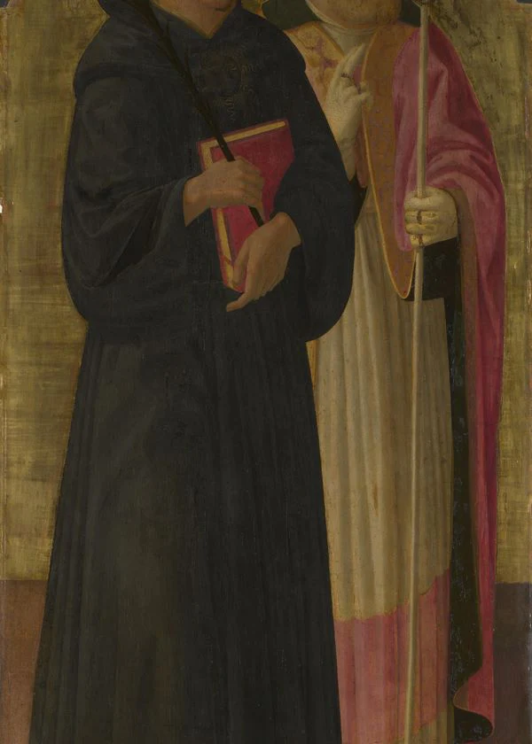 Zanobi Machiavelli A Bishop Saint and Saint Nicholas of Tolentino