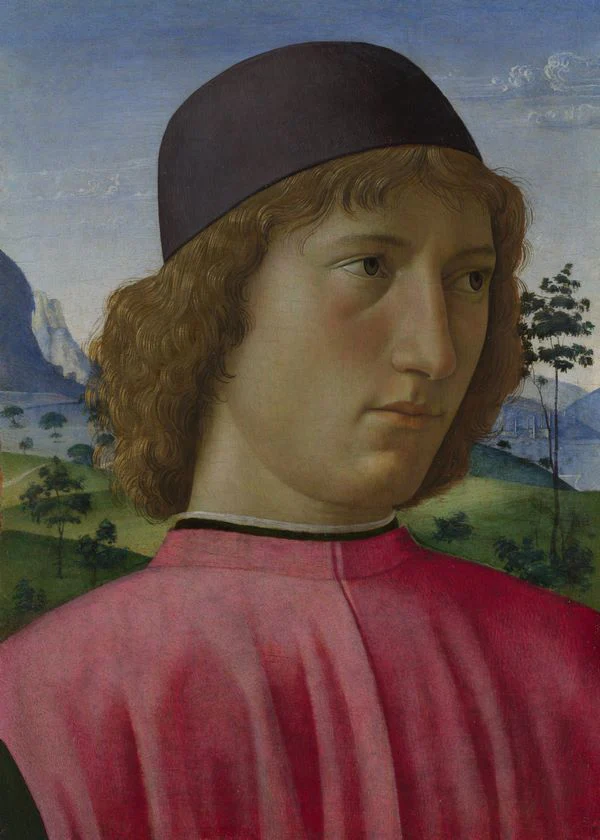 Domenico Ghirlandaio Portrait of a Young Man in Red
