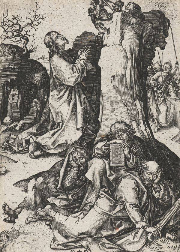 Martin Schongauer Christ On The Mount Of Olives