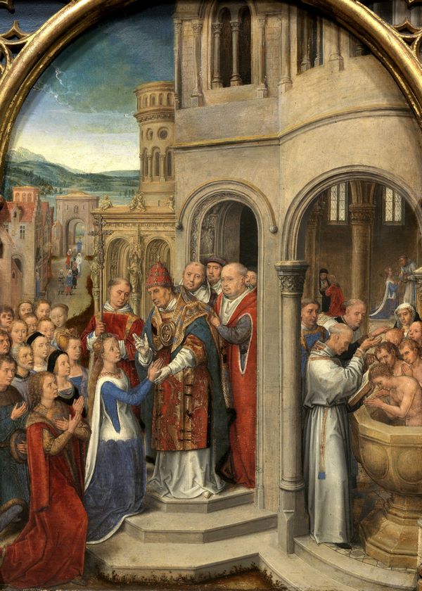 Hans Memling Arriving In Rome Sv Ursuly