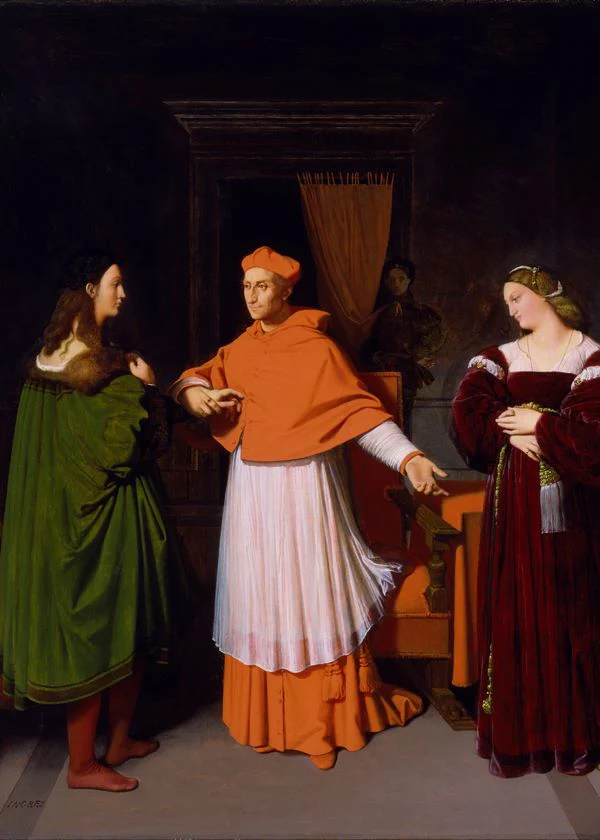 Jean Auguste Dominique Ingres Betrothal Of Raphael With The Niece Of Cardinal Bibiena