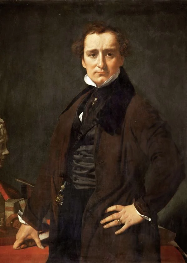 Jean Auguste Dominique Ingres Portrait Of The Sculptor Lorenzo Bartolini