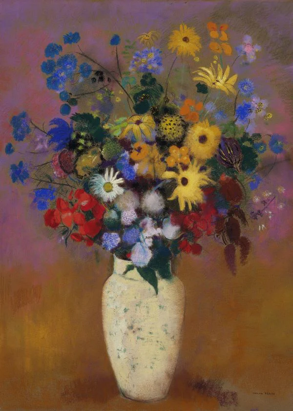 Odilon Redon Large Bouquet in a Japanese Vase 1916
