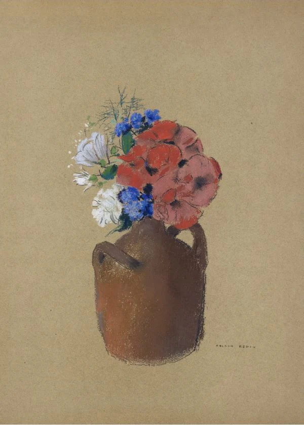 Odilon Redon Small Threecoloured Bouquet