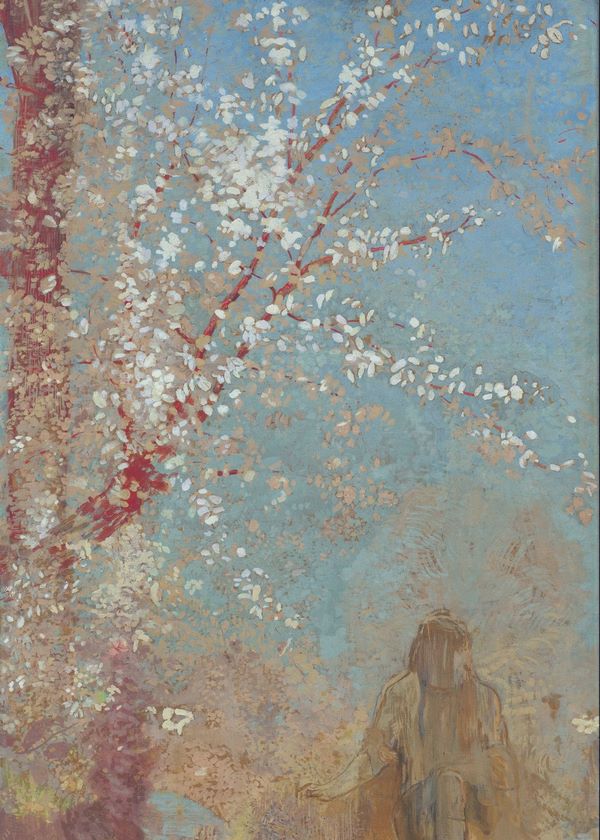 Odilon Redon Figure under a Blossoming Tree 1904