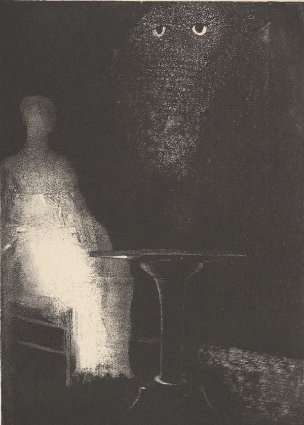 Odilon Redon Below I Saw the Vaporous Contours of a Human Form 1896