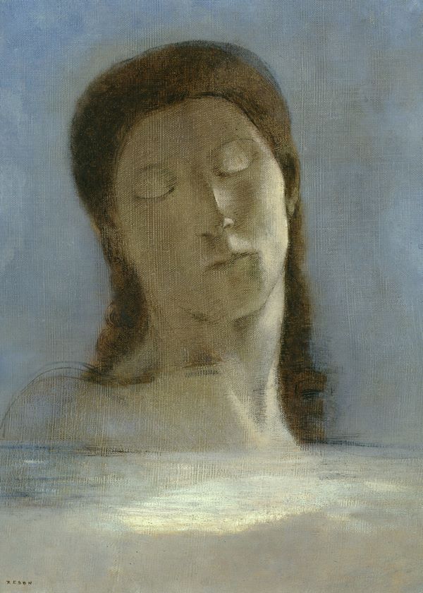 Odilon Redon Closed Eyes 1890