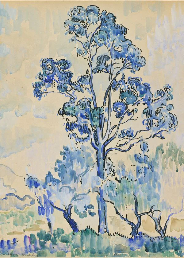 Paul Victor Jules Signac Antibes The Eucalyptus Tree 1910