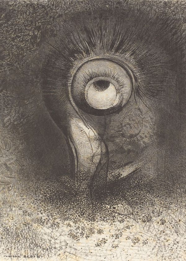 Odilon Redon There Was perhaps a First Vision Attempted in the Flower 1883