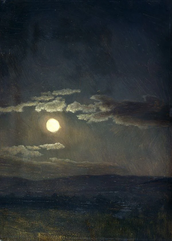 Albert Bierstadt Cloud Study Moonlight