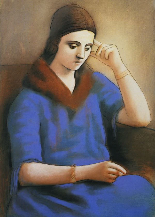 Pablo Picasso 1923 Olga pensive