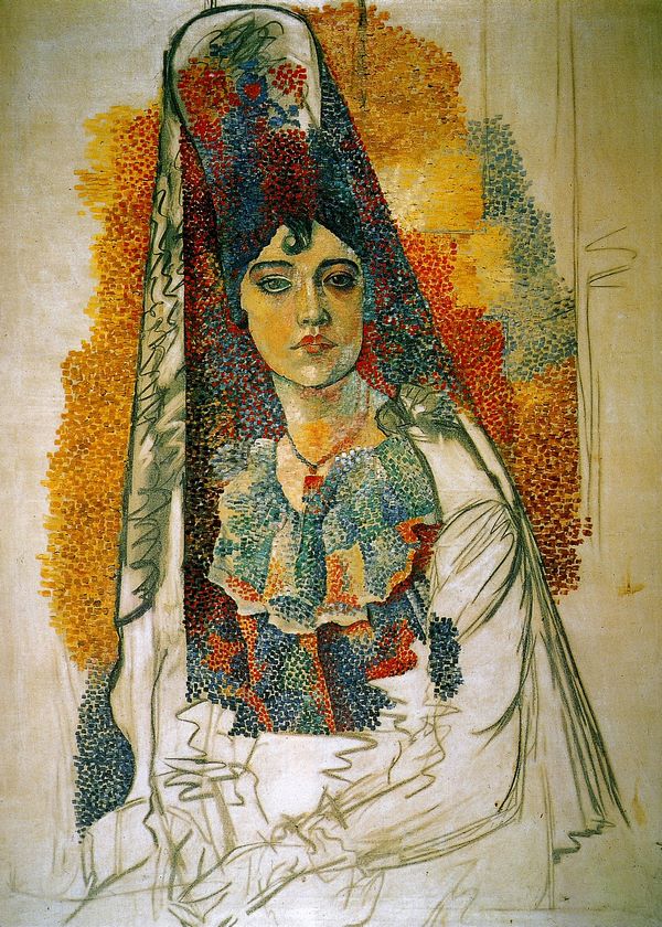 Pablo Picasso 1917 Femme en costume espagnol (La Salchichona)