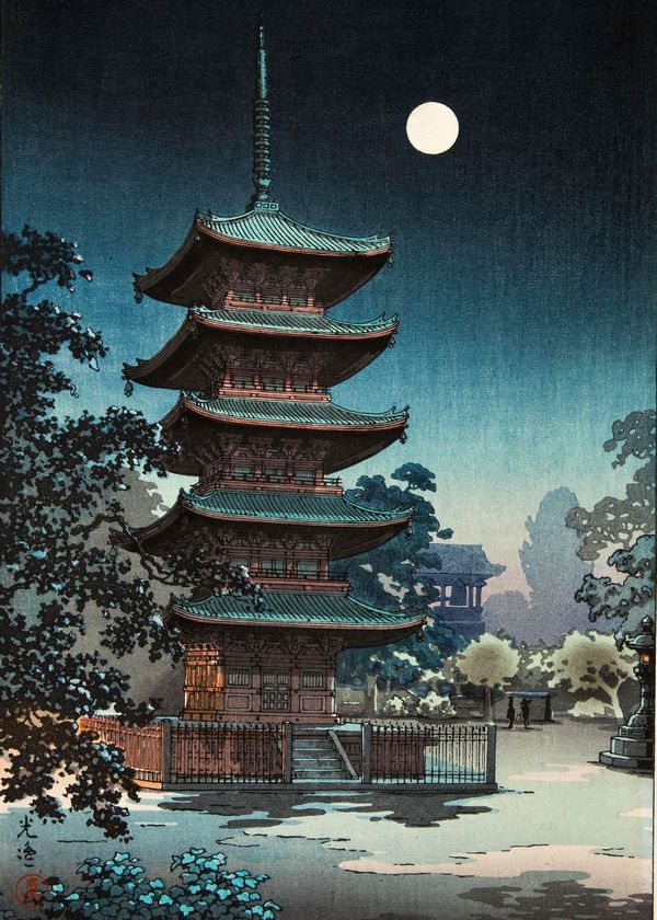 Kawase Hasui Asakusa Kinryuzan