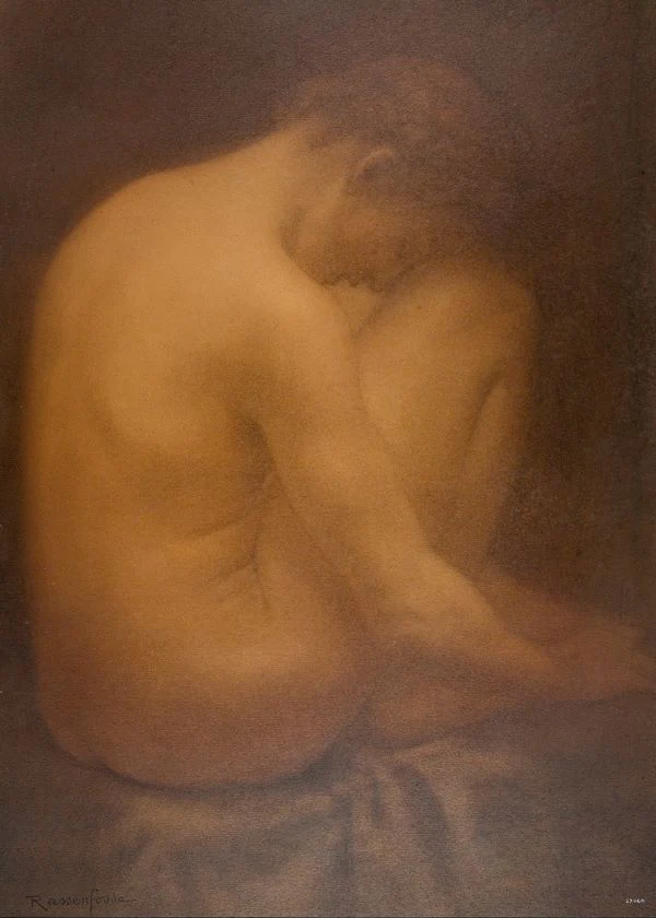 Rassenfosse Armand seated nude