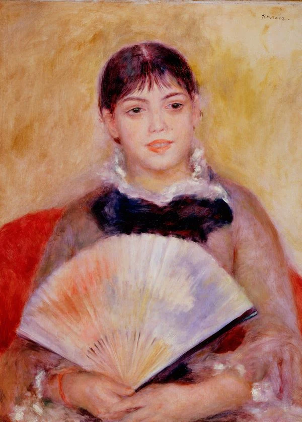 Pierre Auguste Renoir Girl with a Fan