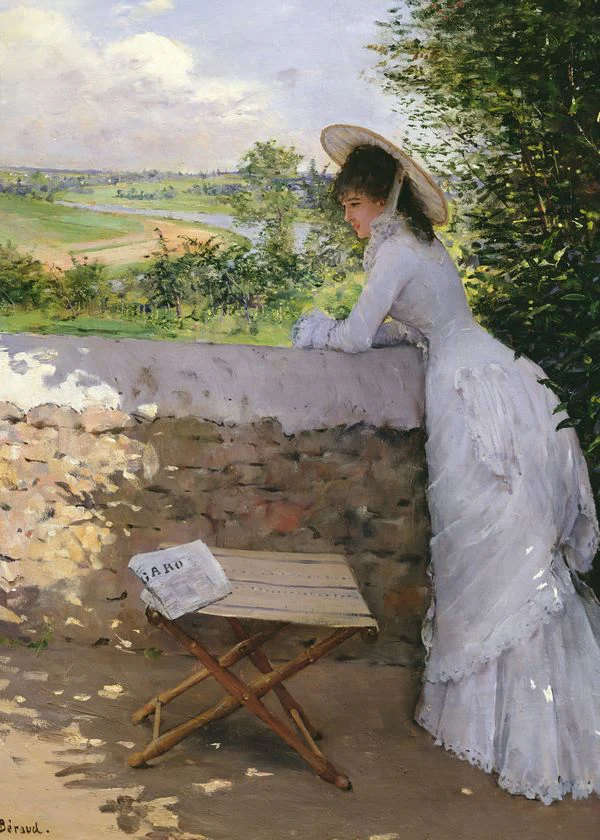 Jean Beraud After Reading The Newspaper Le Figaro