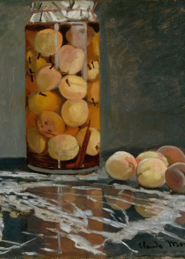 Claude Monet Jar Of Peaches 1866