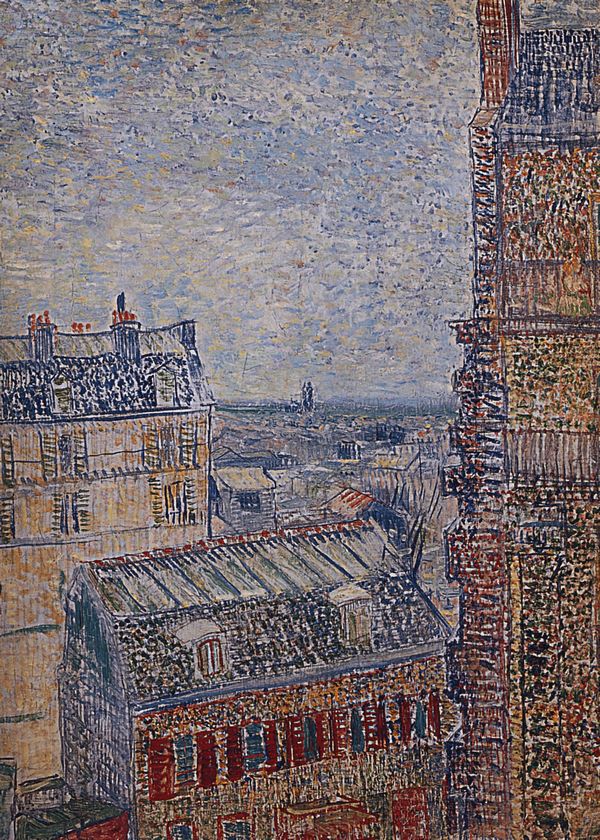 1887 Vincent Van Gogh Vue De Paris Depuis Lappartement De Theo Rue Lepic