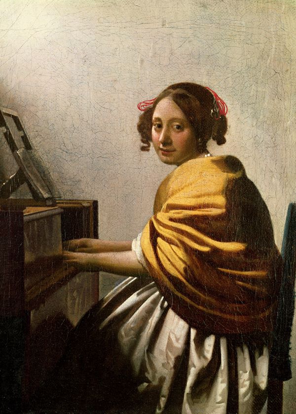 Jan Vermeer Van Delft Young Woman At Virdzhinala