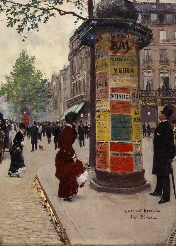 Jean Beraud Announcement Posts Morris On The Champs Elysees