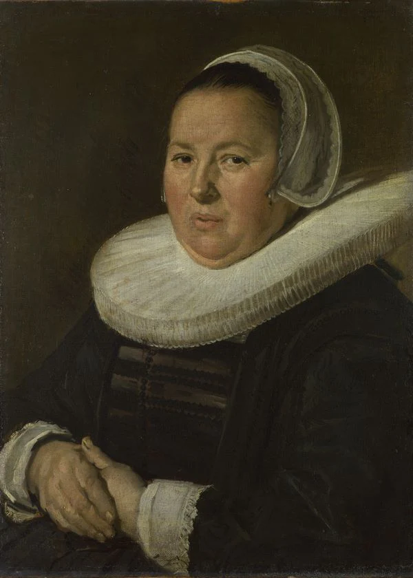 Frans Hals Portrait of a Middle Aged Woman with Hands Folded