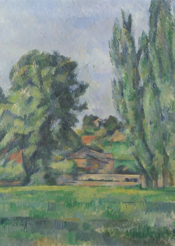 Paul Cezanne Landscape with Poplars