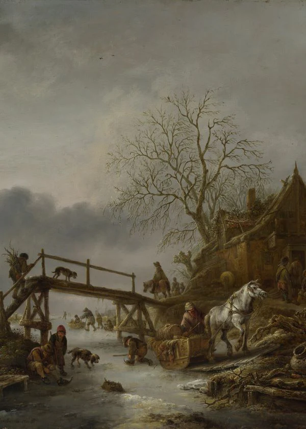 Isack van Ostade A Winter Scene