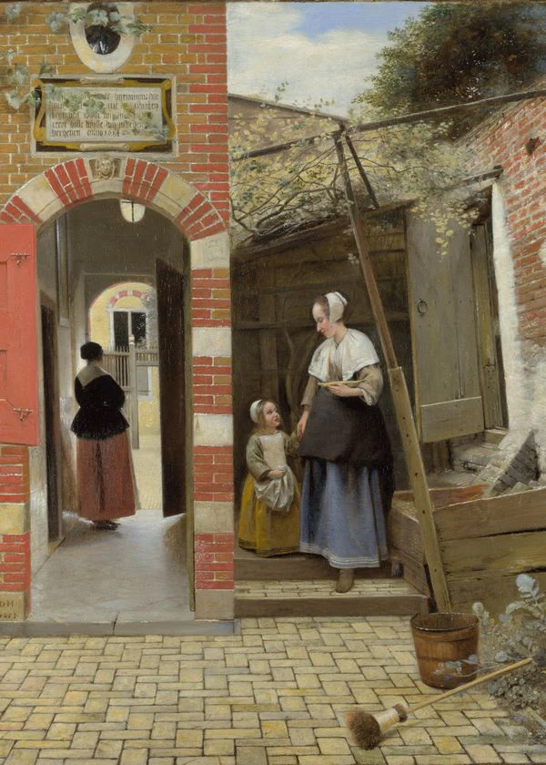 Pieter de Hooch The Courtyard of a House in Delft