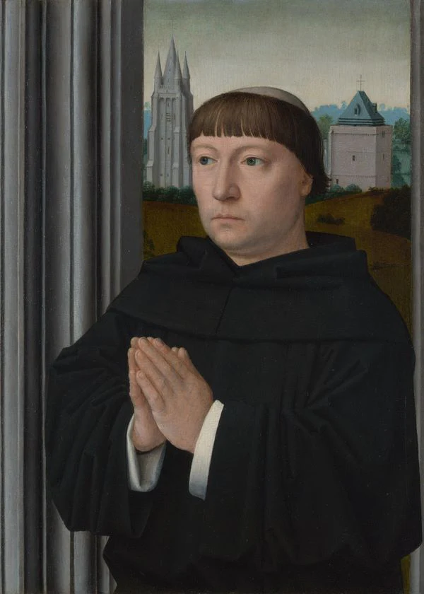 Gerard David An Augustinian Friar Praying