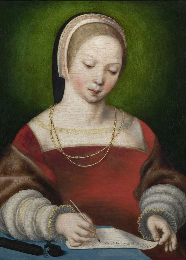 Netherlandish A Girl Writing