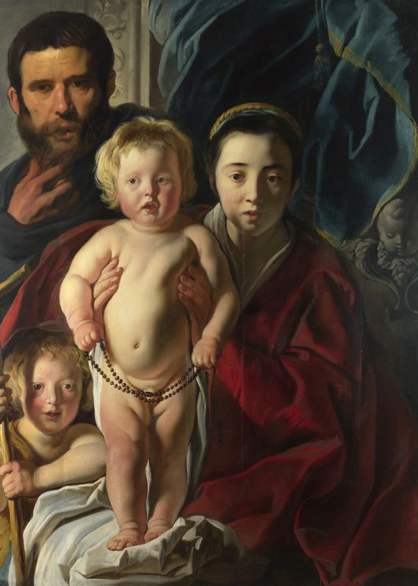 Jacob Jordaens The Holy Family and Saint John the Baptist