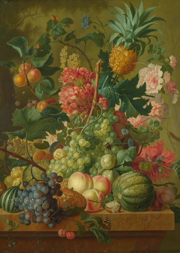 Paulus Theodorus van Brussel Fruit and Flowers