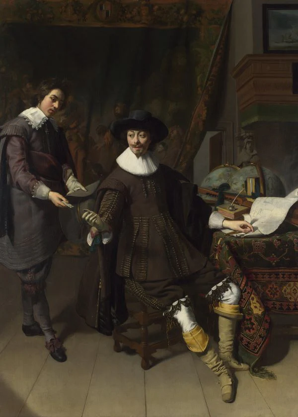 Thomas de Keyser Portrait of Constantijn Huygens and his Clerk