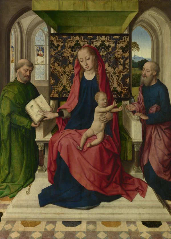 Dirk Bouts The Virgin and Child with Saint Peter and Saint Paul