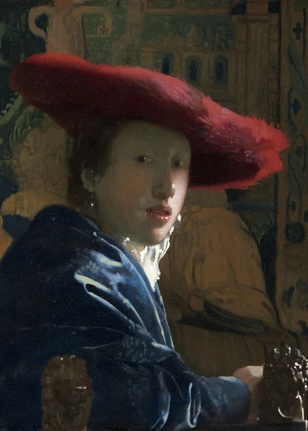 Jan Vermeer Van Delft Girl In A Red Hat