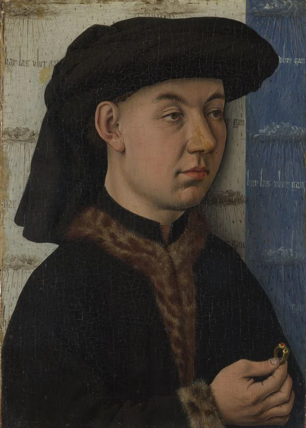 Jan van Eyck A Young Man holding a Ring