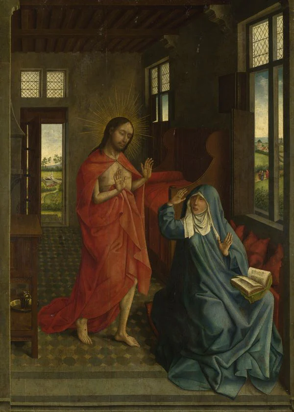 Rogier van der Weyden Christ appearing to the Virgin