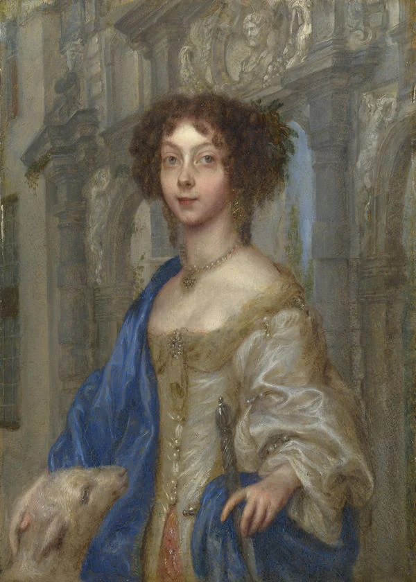 Gonzales Coques Portrait of a Woman as Saint Agnes