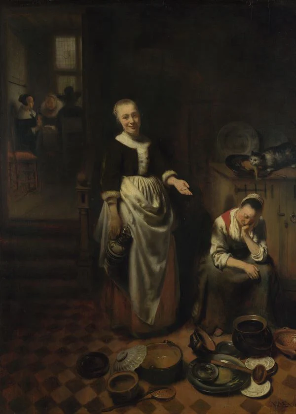 Nicolaes Maes The Idle Servant