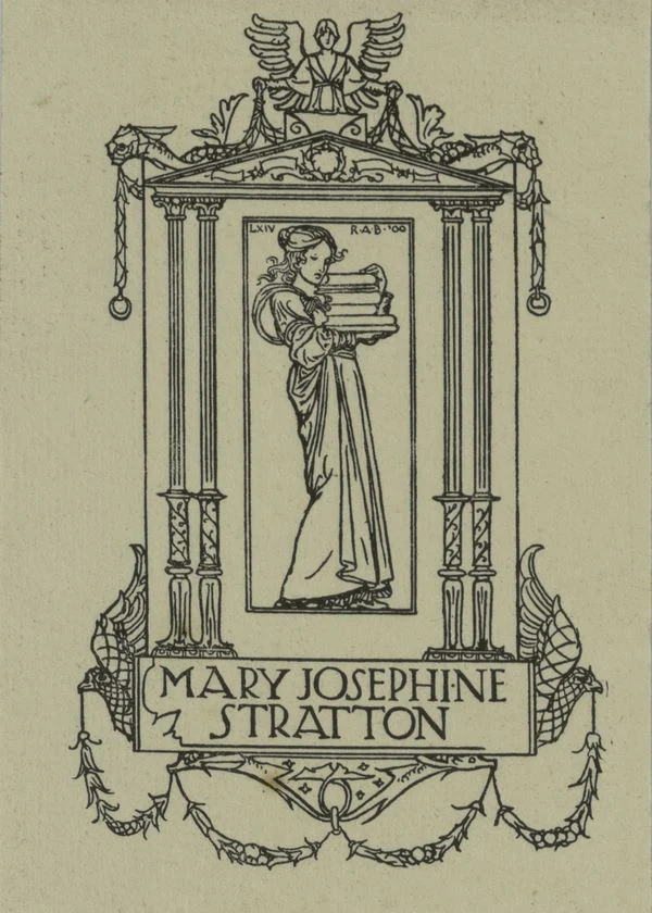 Bell Robert Anning Ex Libris Mary Josephine Stratton