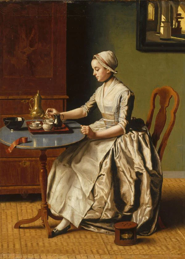 Jean Etienne Liotard A Lady pouring Chocolate