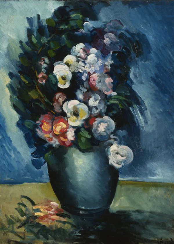 Maurice De Vlaminck Vase With Flowers painting