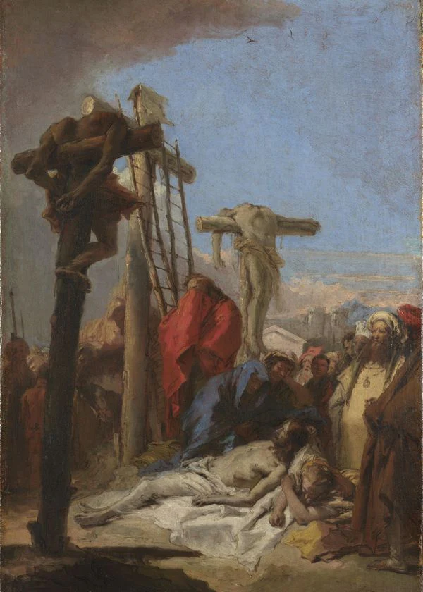 Tiepolo Giovanni Domenico The Lamentation at the Foot of the Cross painting