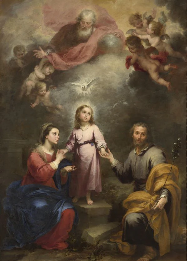 Bartolome Esteban Murillo The Heavenly and Earthly Trinities