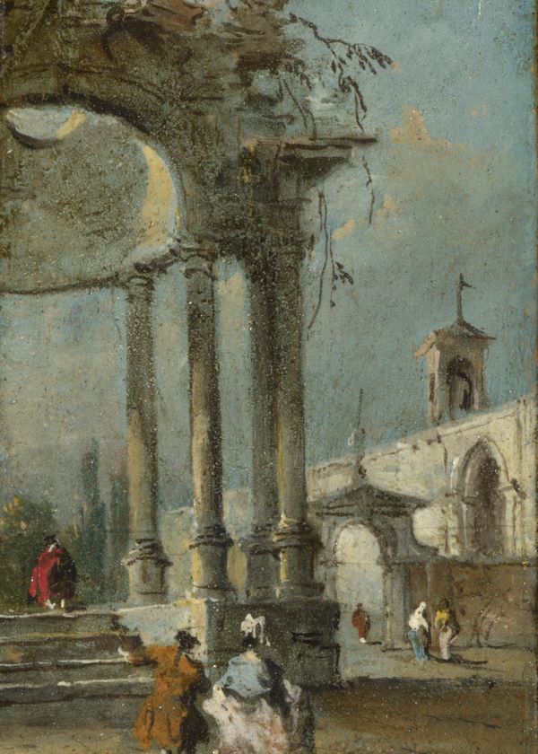 Francesco Guardi Caprice View with Ruins