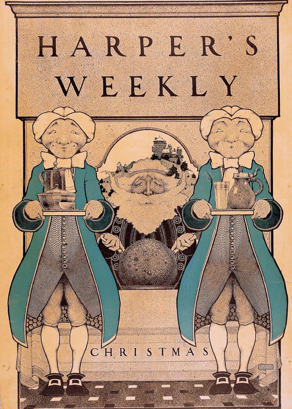 Parrish Maxfield Harpers Weekly Christmas