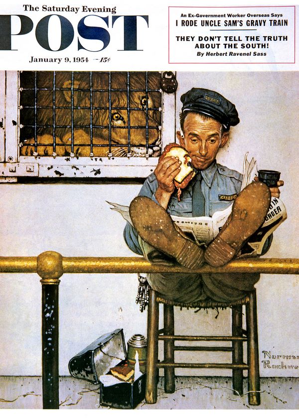 Rockwell Norman Percevel The saturday evening Post 1954