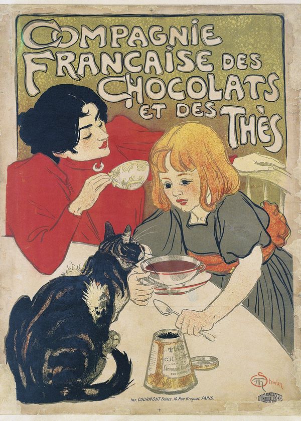 Steinlen Theophile Alexandre Compagnie Francaise des Chocolats et des Thes