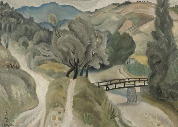 Foujita, Tsuguharu, Paysage de cagnes